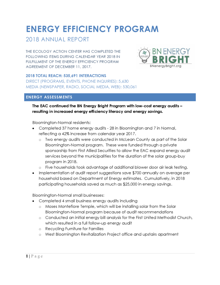 2018 Annual Reports