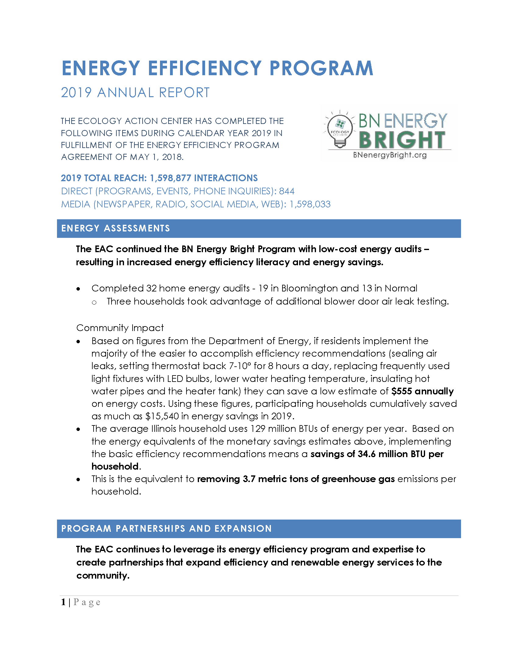 2019 Annual Reports