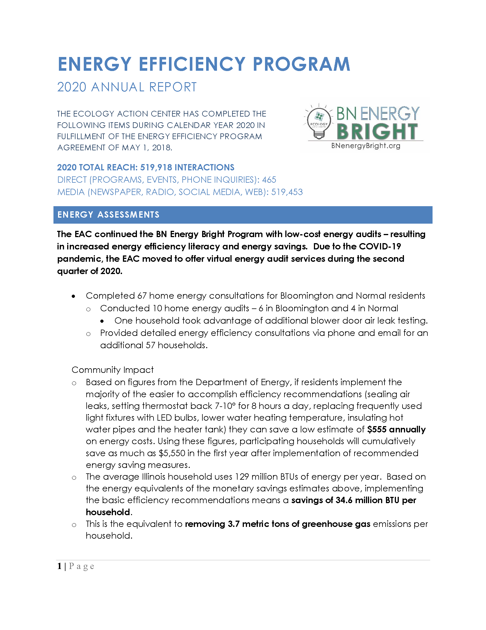 2020 Annual Reports