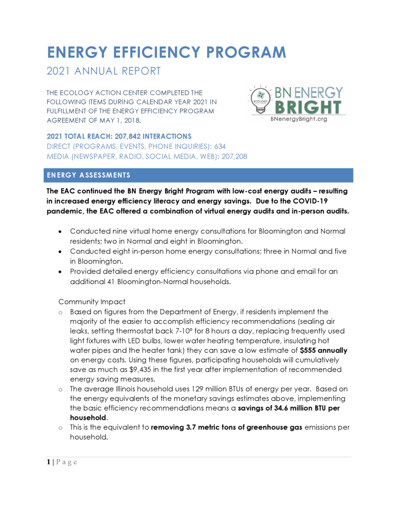 2021 Annual Reports