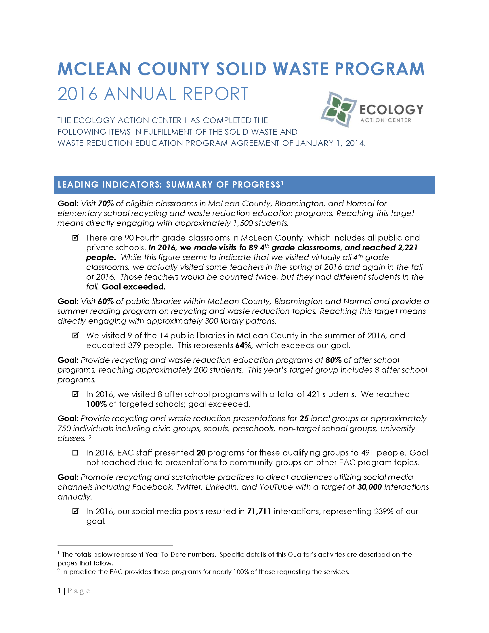2016 Annual Reports